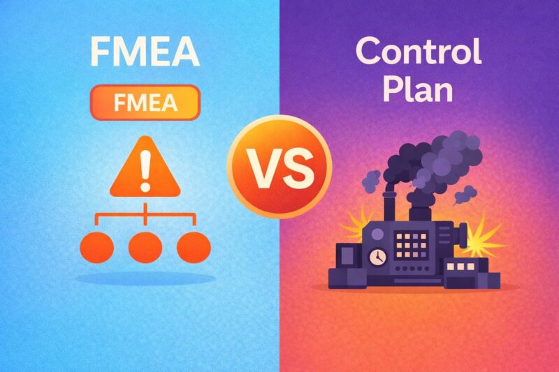 PFMEA vs Control Plan: Key Differences Explained